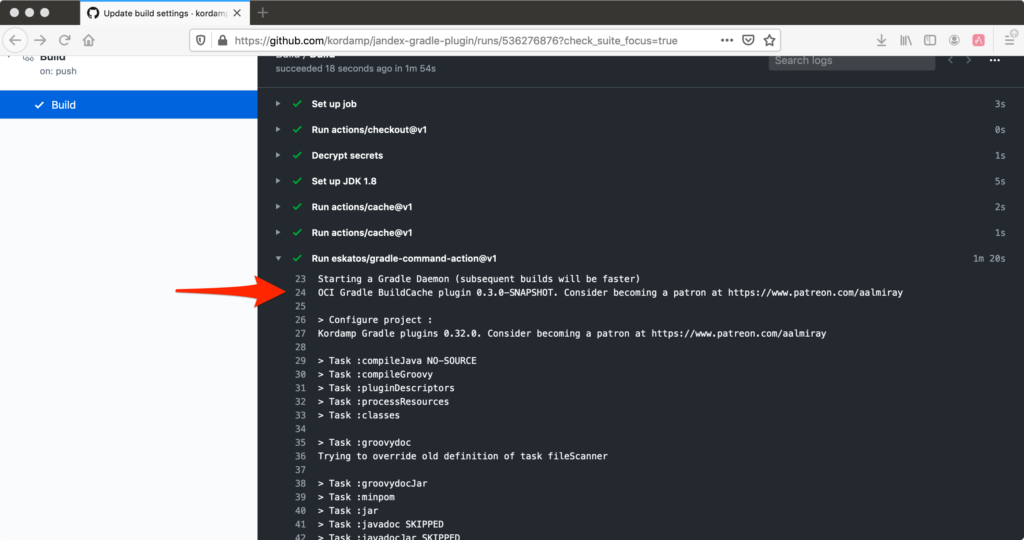 Configuring the OCI Gradle Build Cache plugin with GitHub Actions – Andres Almiray