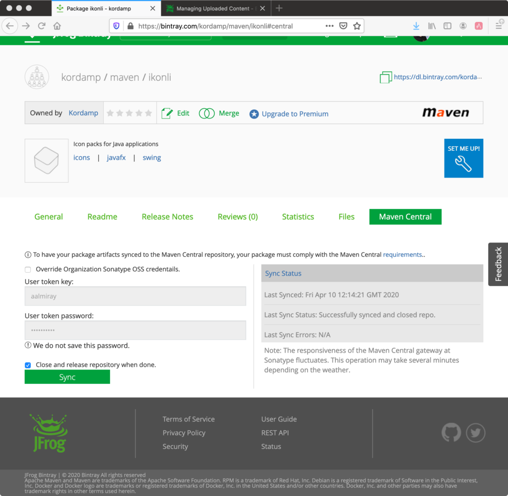 Publishing artifacts to Maven Central with Bintray & Gradle – Andres Almiray