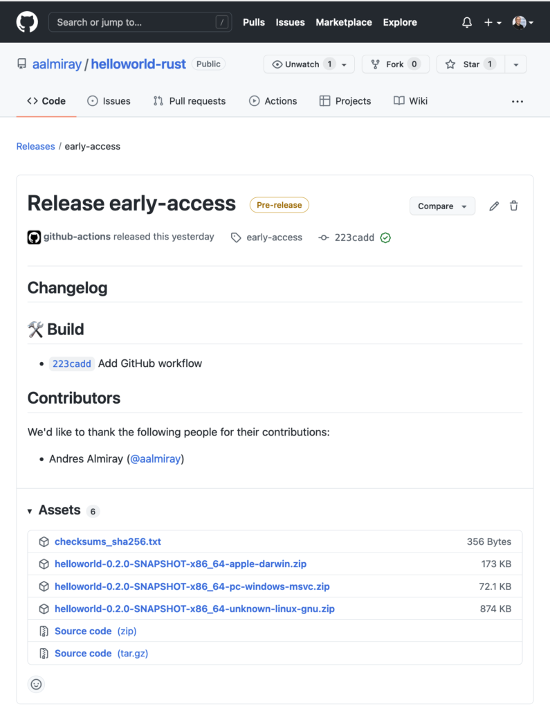 Releasing Rust Binaries with JReleaser – Andres Almiray